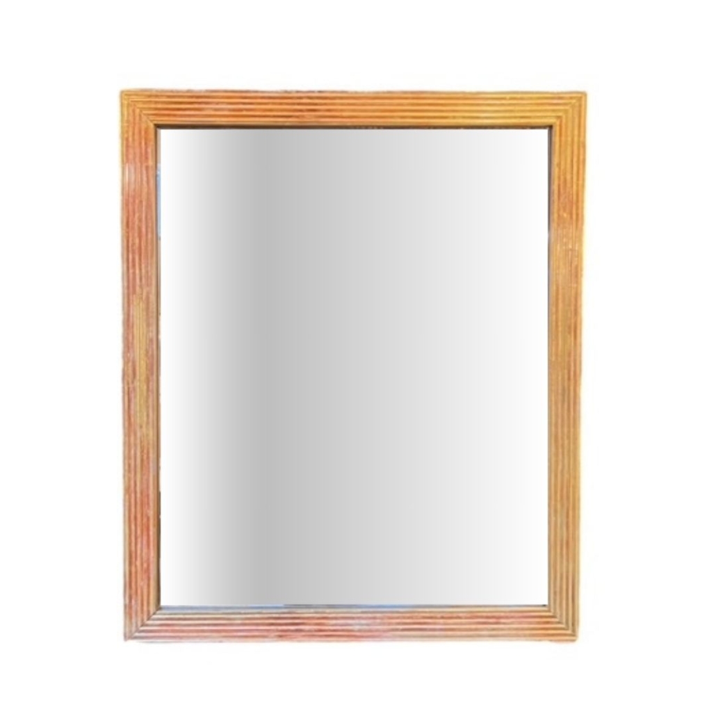 Gold Reeded Mirror - Foxglove Antiques Collective