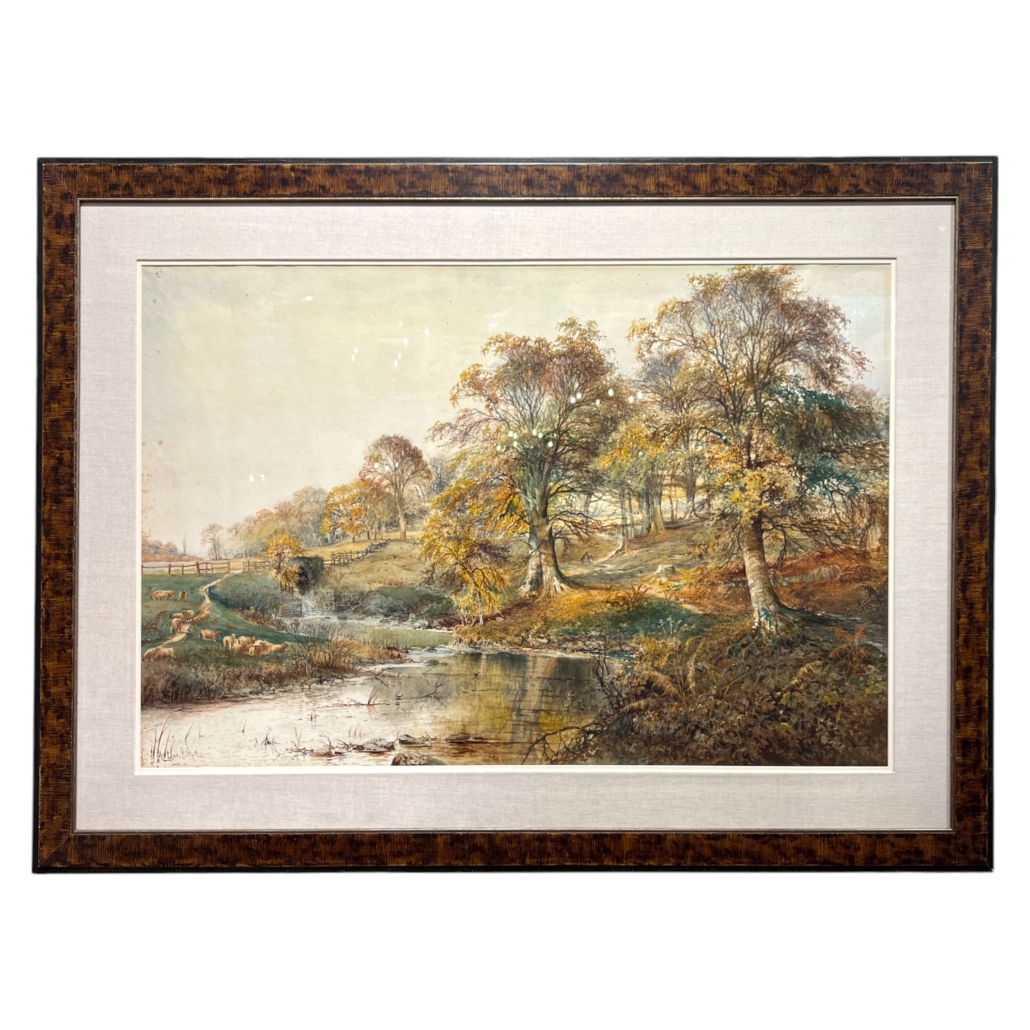 Arthur Willett Wooded Landscape Watercolor (1857-1918) - Foxglove ...