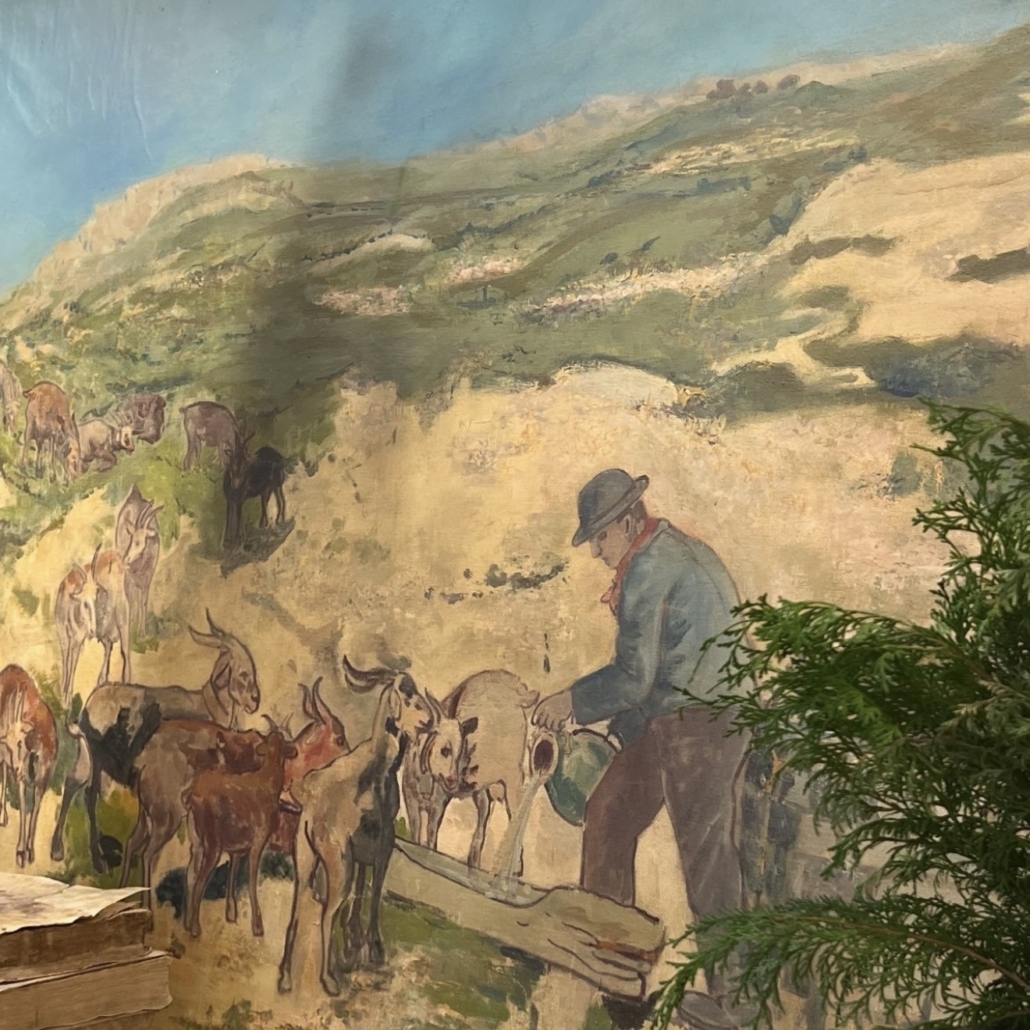 Vintage 1930's French Rural Pastoral Scene Painting by Louis Jourdan ...